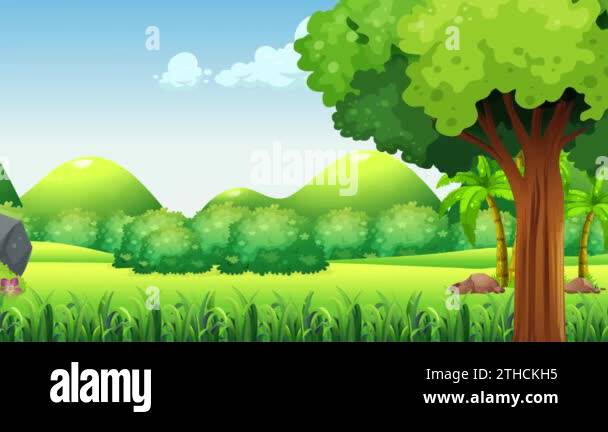 Animated Forest Background With Camera Moving From Left To Right ...