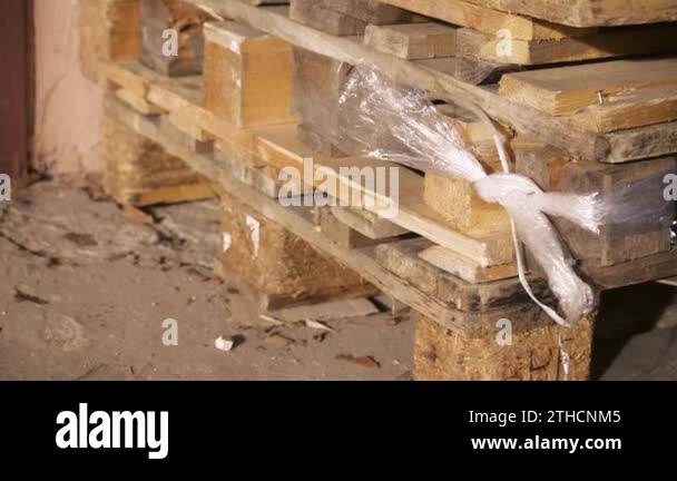 Pallet rack warehouse, logistics center. Huge, large modern warehouse ...