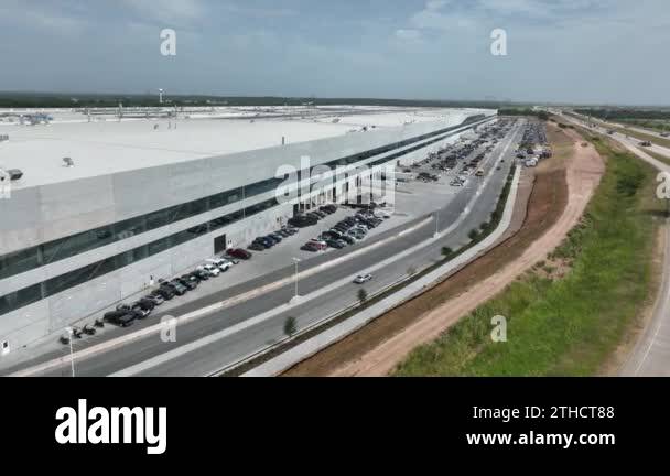 Tesla manufacturing facility in Austin, TX. Giga Texas in USA. American ...
