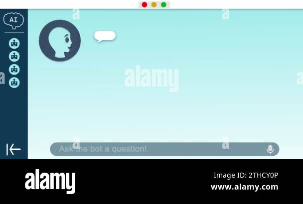 Animation Of Ai Bot Conversation And Binary Coding On Speech Bubbles Artificial Intelligence 0884