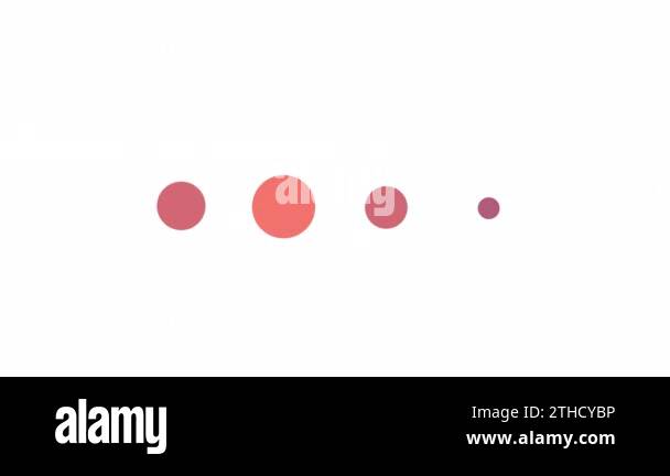 Animated 4 dots blinking indicator. Ellipsis. 4K video footage with alpha channel transparency ...