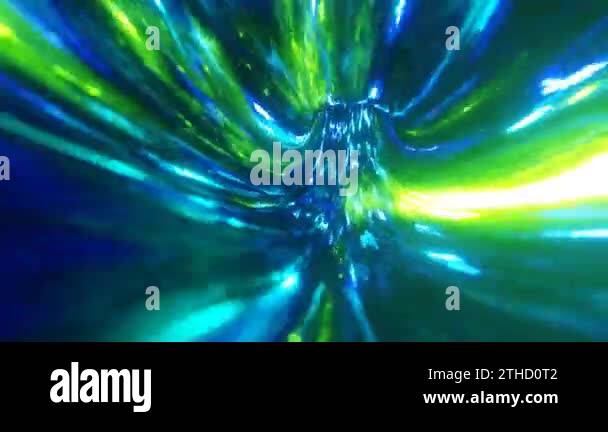 High Speed Space Warp 3d Render Animation in Seamless Looping. Sci-fi ...