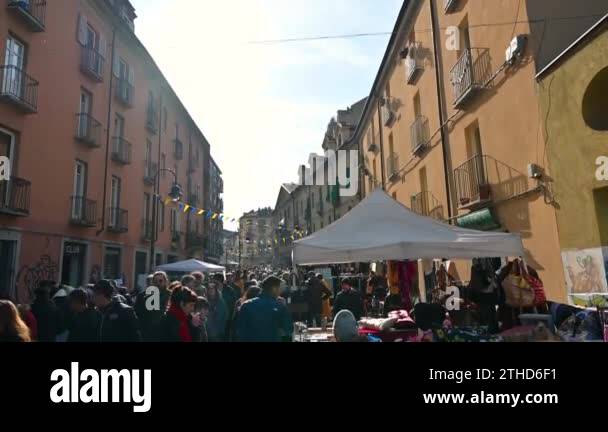 Turin, Italy, February 2023. The Balon of Turin - greatest flea market ...