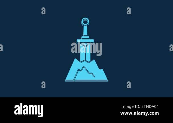 Excalibur in stone illustration Stock Videos & Footage - HD and 4K ...