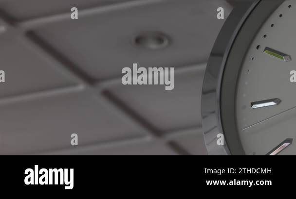 The second hand on the clock is moving continuously. The frame shows a ...