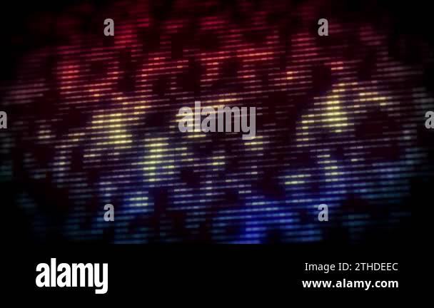 Digital Technology Led Lights Background/ 4k animation of an abstract ...