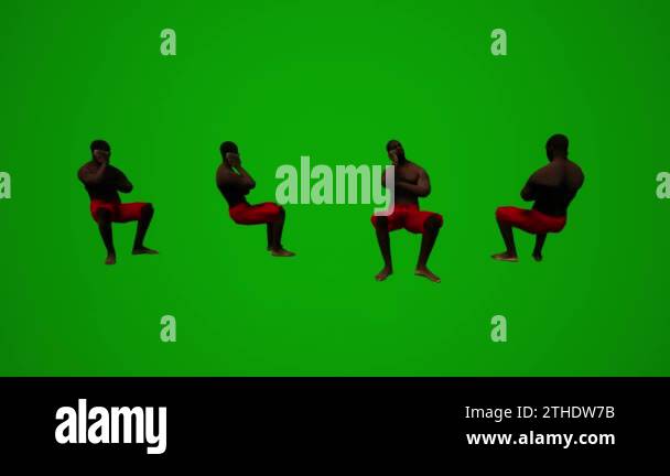 3D black lifeboat green screen sitting and caring and talking several ...