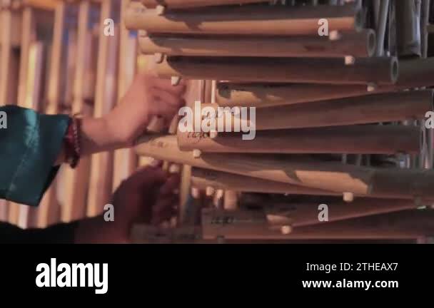 Bandung, West Java, Indonesia - CIRCA 2014: Saung Angklung Udjo ...