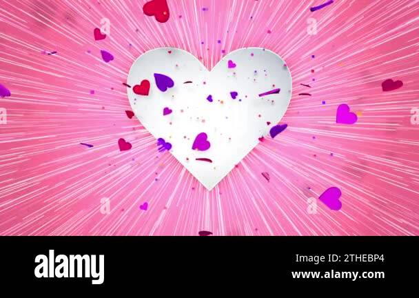 Love Heart in a 3D animation Stock Video Footage - Alamy
