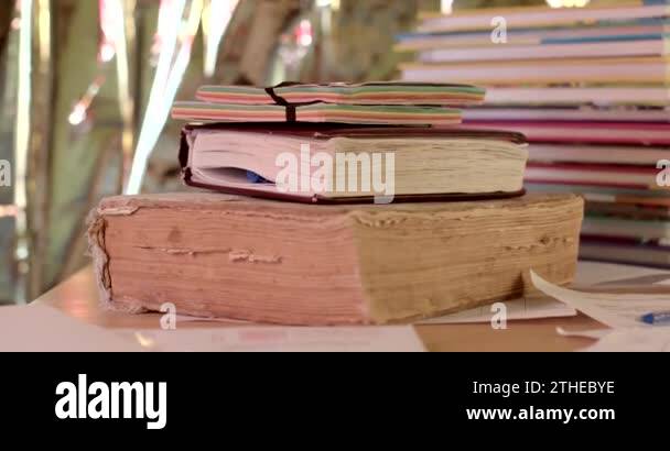 Stack old paper books Stock Videos & Footage - HD and 4K Video Clips ...