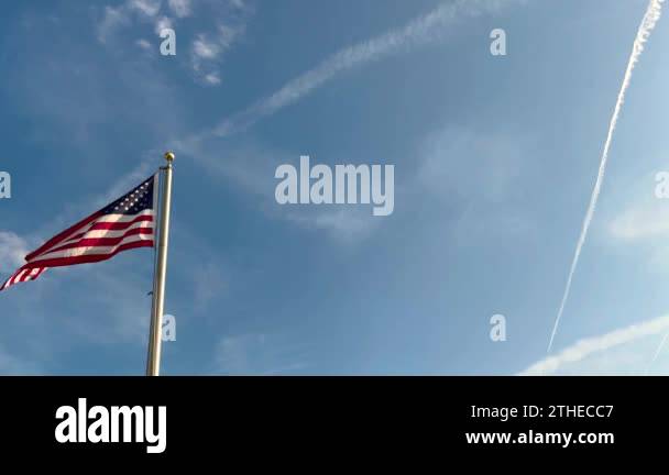 American flag waving sky american culture Stock Videos & Footage - HD ...