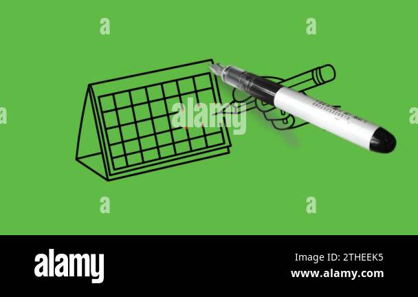 Draw table calendar with red mark on second Saturday Sunday with pencil ...