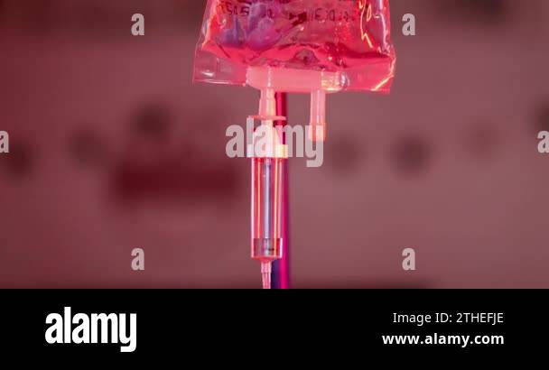 Closeup of IV drip on site of an emergency, Intravenous saline solution ...