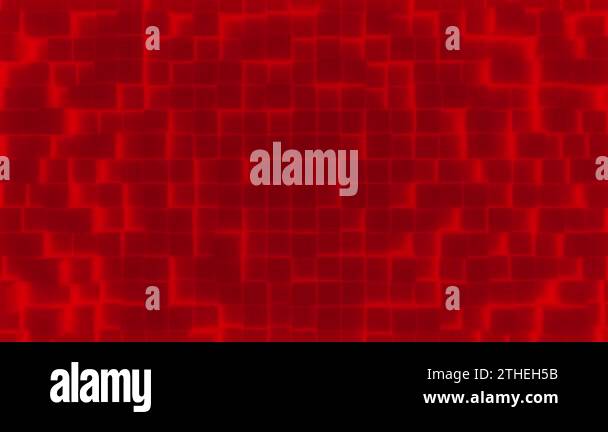 3d shapes moving seamless video. Background of bright red smooth ...