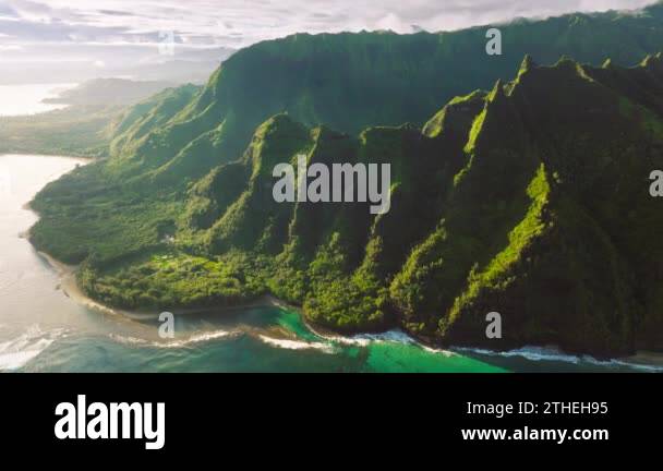 Amazing view from Kalalau trail in Haena State park on North shore of ...
