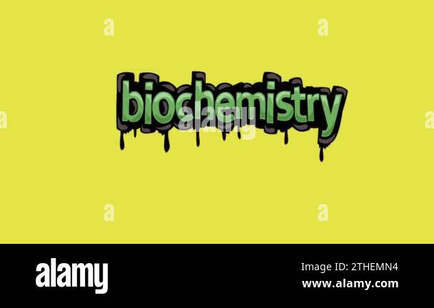 Yellow screen animation video written BIOCHEMISTRY Stock Video Footage ...