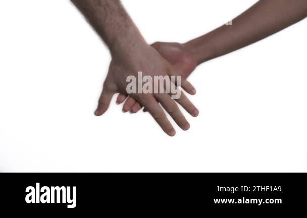 Two multiracial people of different sexes holding hands. Multiracial ...