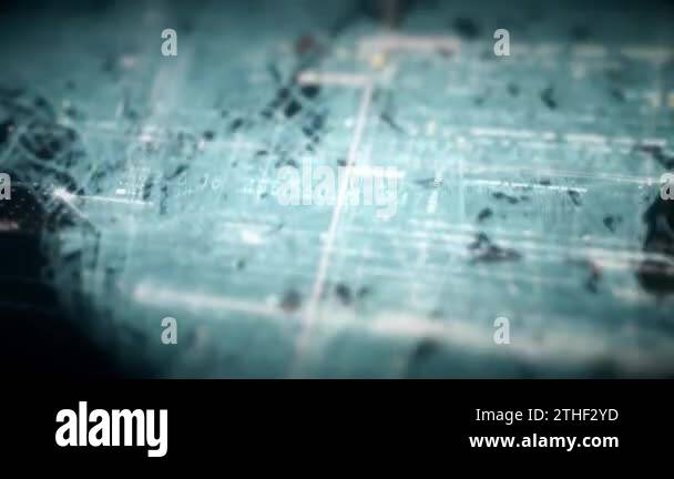 Futuristic hi-tech user interface digital map head up display elements ...