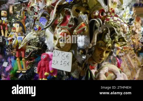Traditional venetian carnival masks Stock Videos & Footage - HD and 4K ...