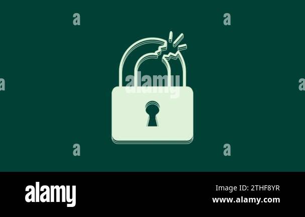 Broken lock icon Stock Videos & Footage - HD and 4K Video Clips - Alamy