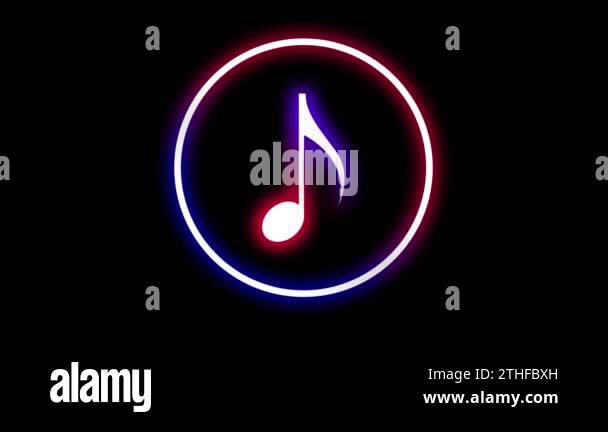 Beat Music Visual Animation 4K Abstract Background with Glowing Neon ...