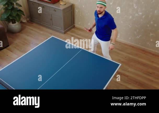 Table tennis player hitting ball Stock Videos & Footage - HD and 4K ...