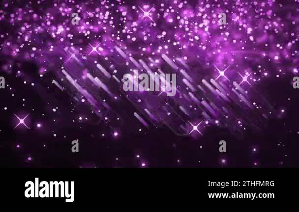 Animation of glowing purple light trails and purple light spots on ...