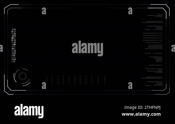 Video overlay template. Cyber futuristic User interface for game and ...