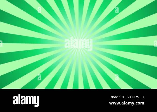 Abstract green sun rays background, sunburst graphic design, 2d ...