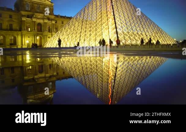Louvre reflection pyramid Stock Videos & Footage - HD and 4K Video ...