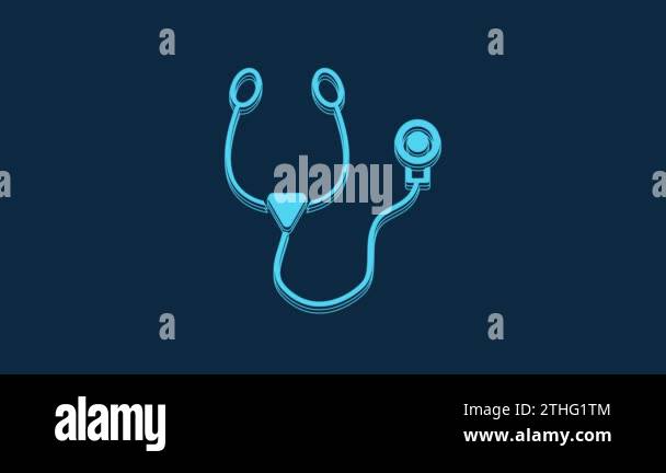 Blue stethoscope healthcare instrument Stock Videos & Footage - HD and ...