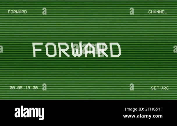 Vintage VHS (Video Home System) defects noise and artifacts effect ...