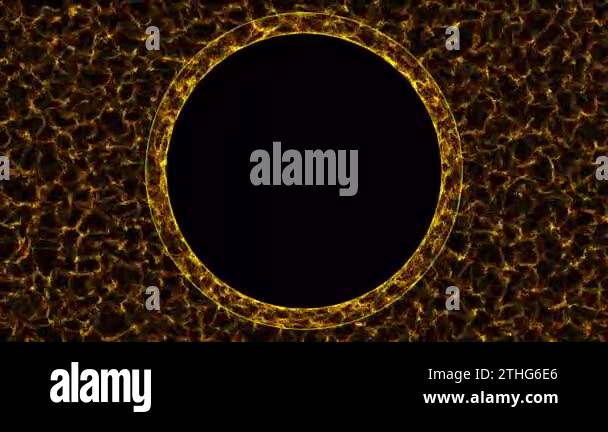 Realistic gold magic circle of thunder storm. Magic and bright lighting ...