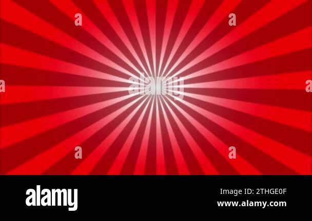 Abstract red sun rays background, sunburst graphic design, 2d animation ...