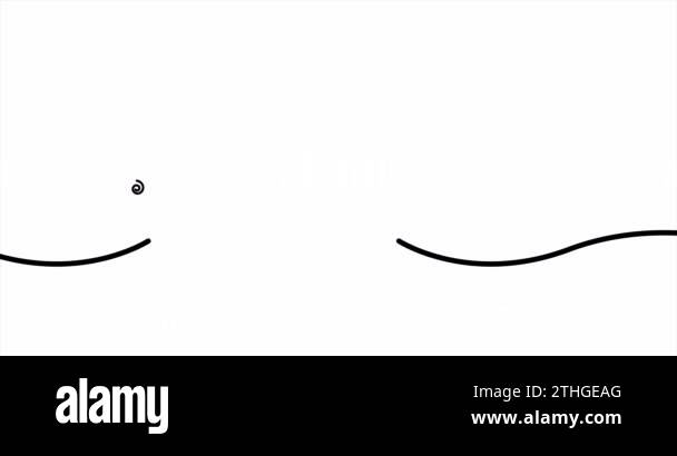 Zoom out symbol. Navigation concept. One line drawing animation. Motion ...