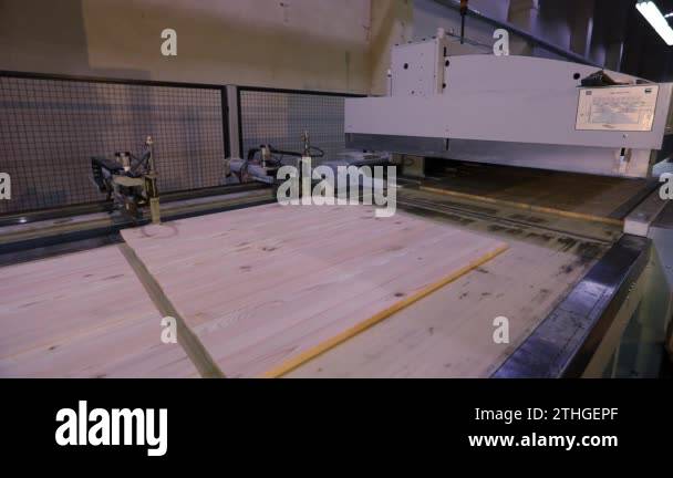Production of furniture panels, modern furniture factory, modern ...