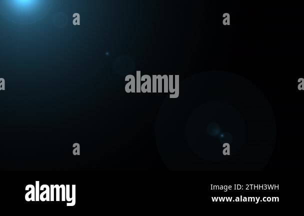 Loop top left blue optical lens flares shine rays transition seamless ...