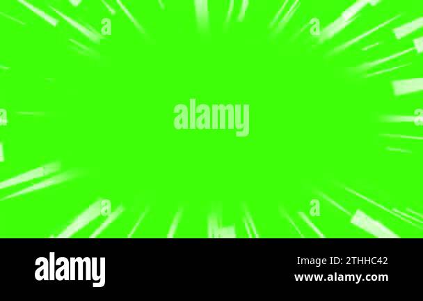 Green Screen Fast effect 4K Animation, Modern white fast moving lines ...