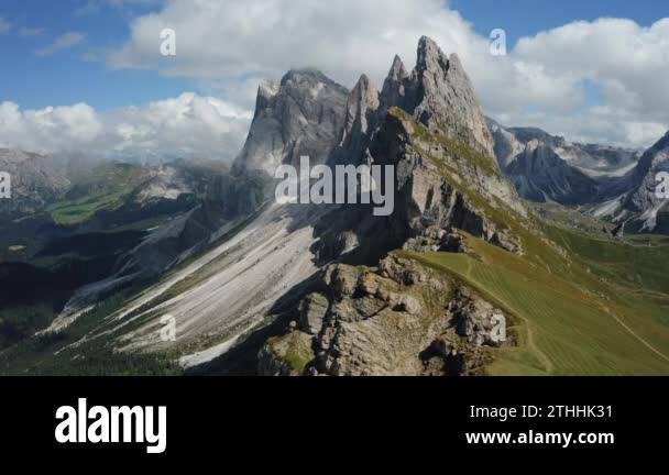 Seceda and Furchetta summit peaks in Trentino Alto Adige, Dolomites ...