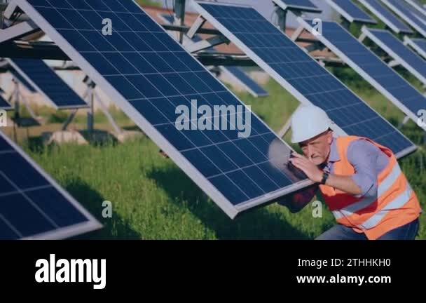 Concept of renewable energy the ecological engineer mature looking he ...