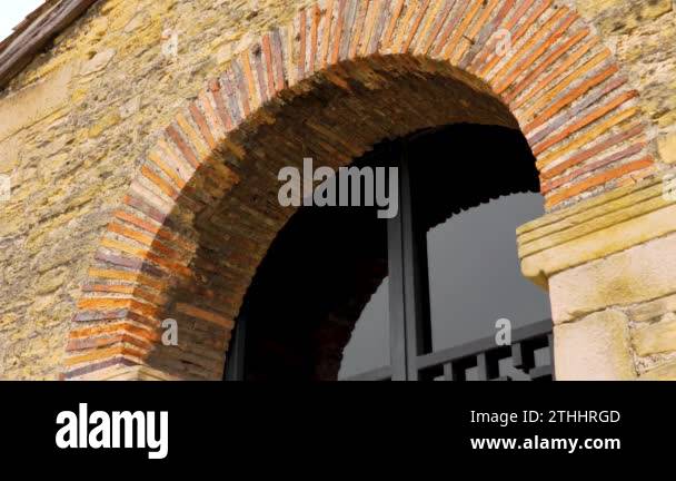 Historic old ancient medieval archway arch building Stock Videos ...
