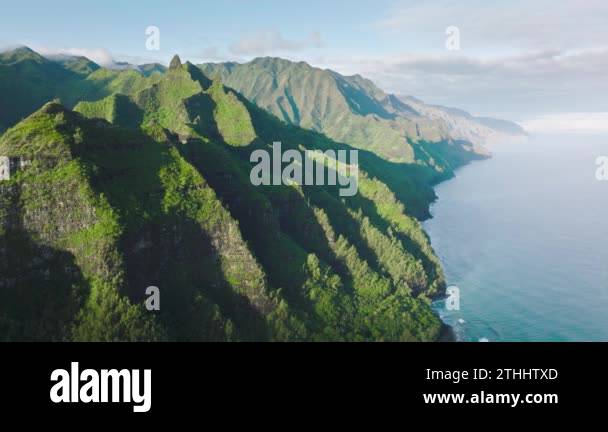 Breathtaking views of adventurous destination with deep valleys covered ...