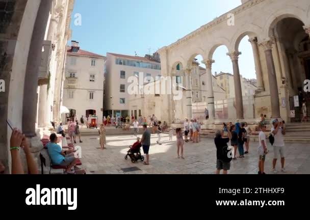 Palace of Diocletian in Split Croatia. Palace of the Roman Empire ...