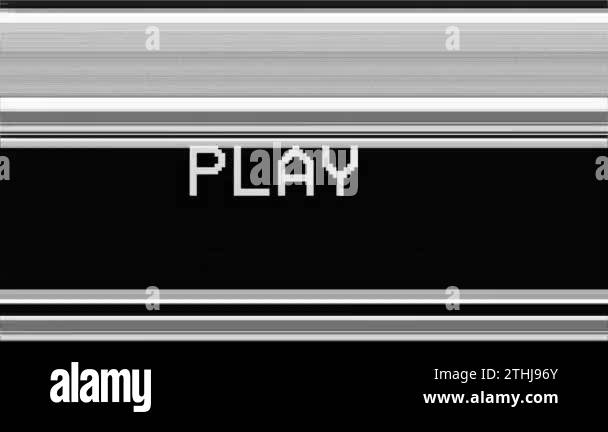 Vintage VHS (Video Home System) defects noise and artifacts effect ...