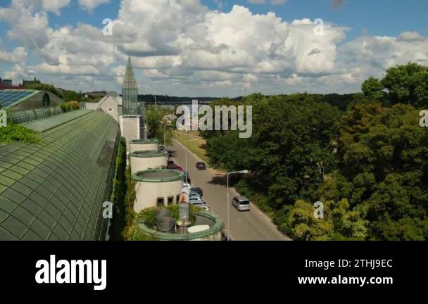 Botanical garden on the roof of the Warsaw University library modern ...