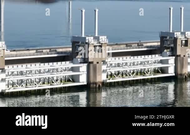 The Delta Works are a water flood defense system, in the Netherlands ...