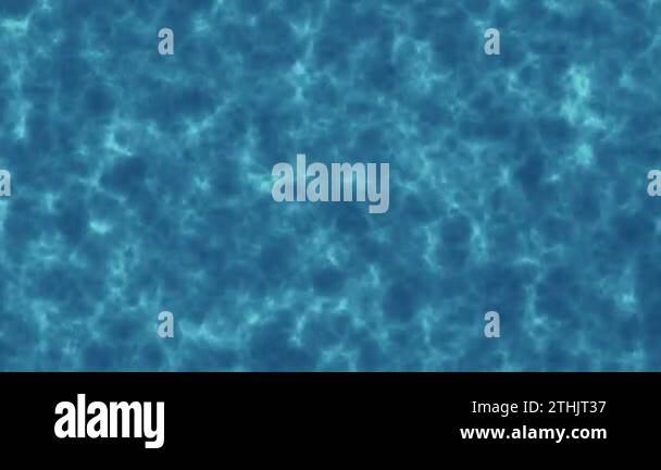 Water Caustic Background. Seamless cyclic 3D animation of blue water ...