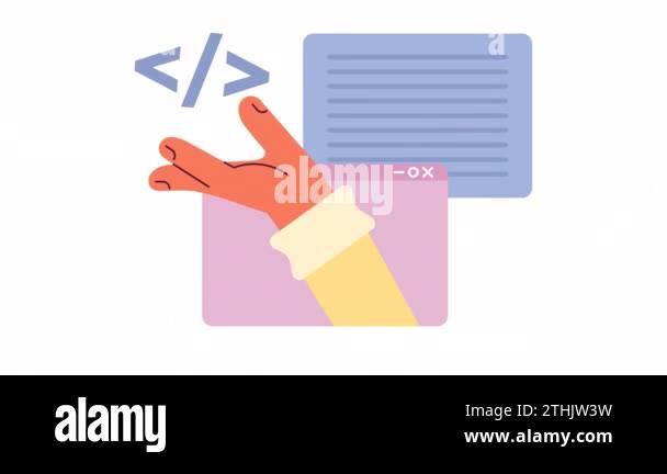 Animated Creating Website Script Webpages Source Code Programming 2d