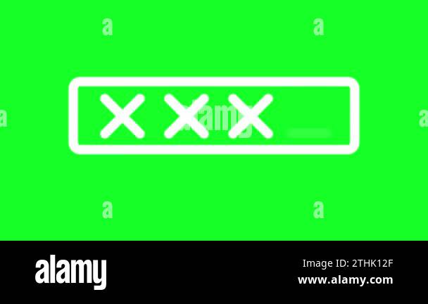 Animated password white line icon. Private information security. Loop ... Animated password white line icon. Private information security. Loop ...