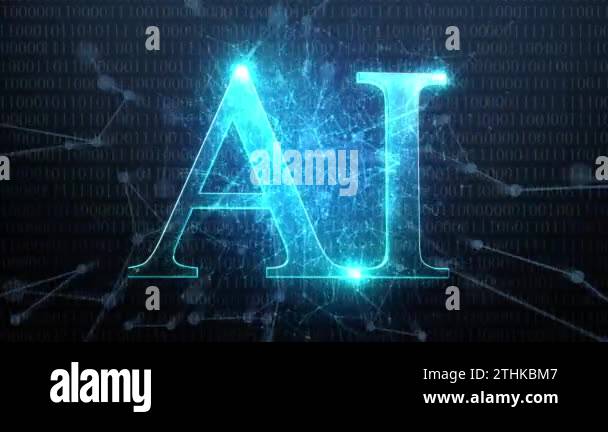 AI technology concept.Technology science background.Digital Lines ...